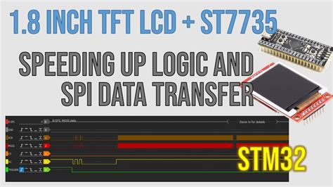 Stm32 And St7735 1 8 Tft Lcd Display Youtube