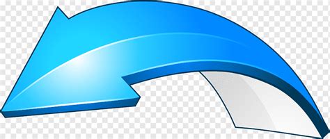 Flecha Azul Curva Simple Azul Sencillo Curva Png PNGWing