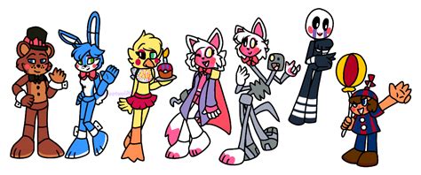 Fnaf Toy Animatronics Chibi By Sweetwolf05 On Deviantart