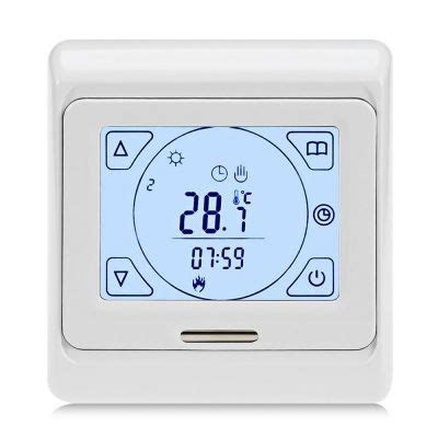 WEEKLY PROGRAMMING TOUCH SCREEN HEATING THERMOSTAT WHITE Shopee