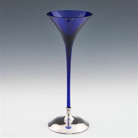 Glass And Sterling Silver Cocktail Glass 1991