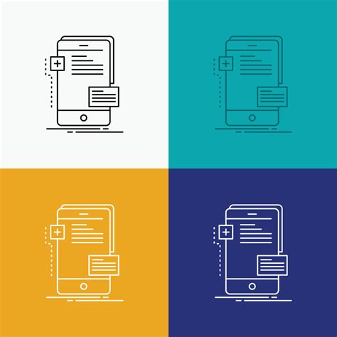 Frontend Interface Mobile Phone Developer Icon Over Various
