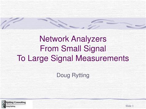 Ppt Network Analyzers From Small Signal To Large Signal Measurements Powerpoint Presentation