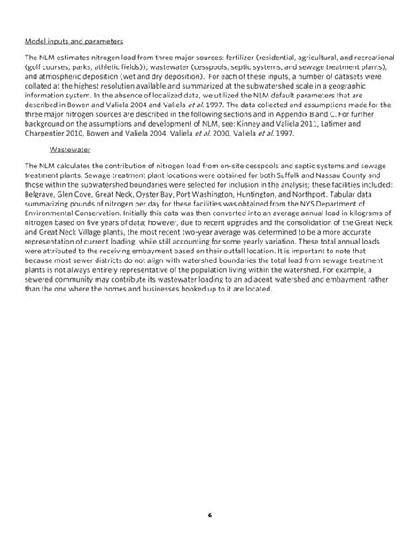 Tnc Report Modeling Nitrogen Source Loads On The North Shore Of Li 03 01 2016 Pdf