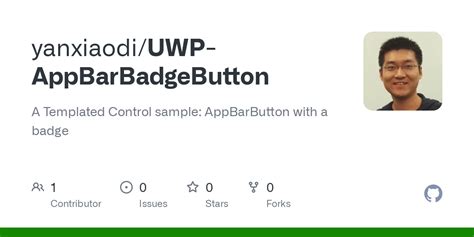 Github Yanxiaodiuwp Appbarbadgebutton A Templated Control Sample