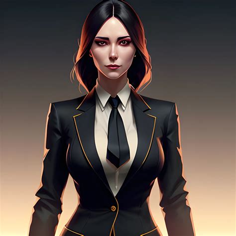Arcane Style Posh Girl Wearing An Open Blazer Tie Detailed Po