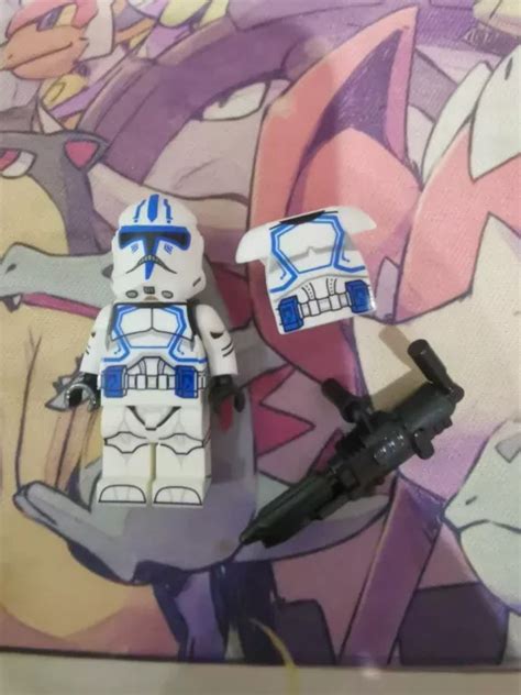 star wars custom design minifig clone trooper 501st hardcase £20 00