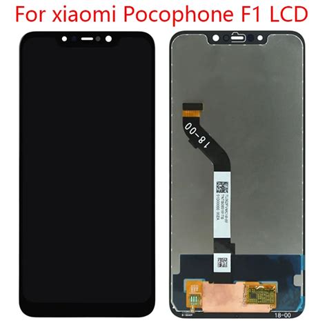 Xiaomi poco F1 Mi poco F1 MI Pocophone F1 용 전체 LCD 터치 스크린 디지타이저 어셈블리 교체 ...