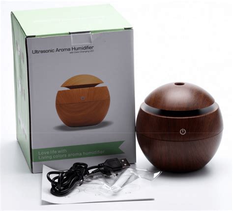 130 Ml Usb Ultrasonic Cool Mist Portable Essential Oil Diffuser