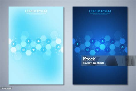 Brosur Templat Atau Buku Sampul Tata Letak Halaman Desain Flyer Konsep
