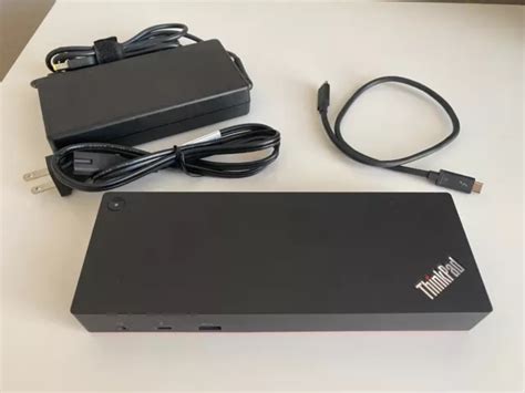 LENOVO THINKPAD DOCK Thunderbolt 3 USB C 4K Docking Station Power Cable 40AC EUR 95 27