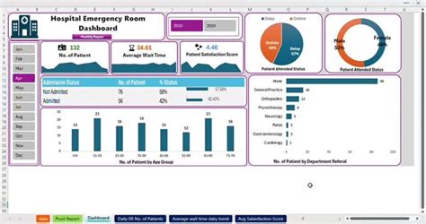 dataanalytics exceldashboard healthcareanalytics emergencyroom