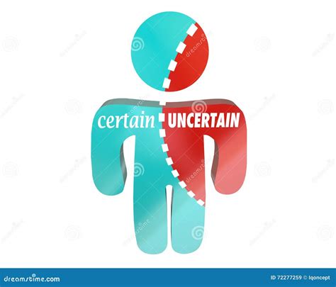 Unsure Person Thinking About Direction Or Future Vector Cartoon Stick Figure Illustration