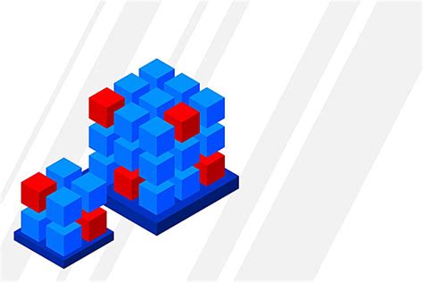 Web Banner Isometric Digital Tech With Big Data Machine Learning