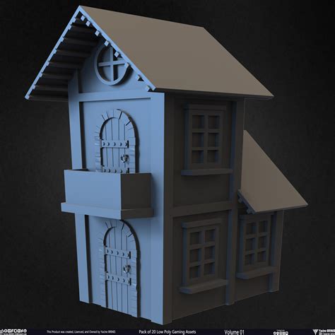 Artstation Pack Of 20 Low Poly Gaming Assets Vol 01 Game Assets