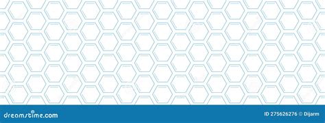 Hexagon Geometric Pattern Seamless Hex Background Abstract Honeycomb Cell Vector Illustration