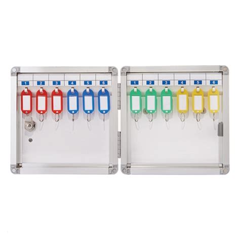 Aluminum Alloy Key Cabinet Wall Mounted Security Management Keybox Storage Safes Contains Key