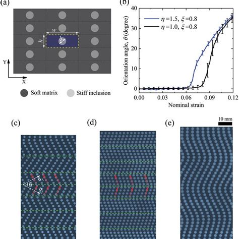 A Schematic Composite Microstructure With Stiff Circular Inclusions