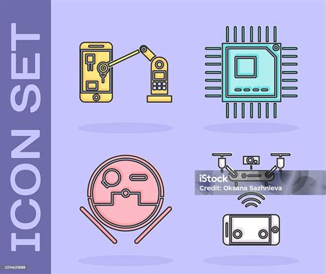 set remote aerial drone industrial machine robotic robot arm hand robot vacuum cleaner and