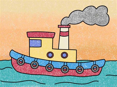 Tugboat Design Drawing