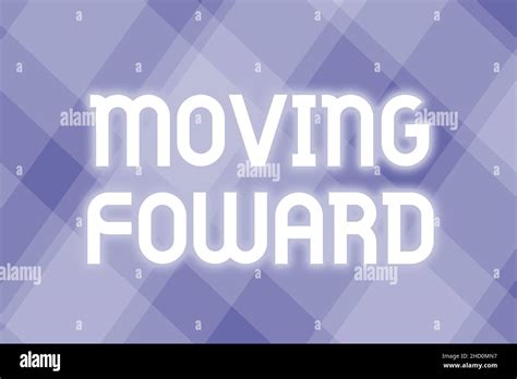 Handwriting Text Moving Foward Concept Meaning Towards A Point Move On