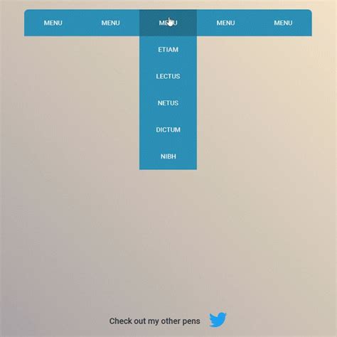 cool dropdown menu effects in pure css web development design web