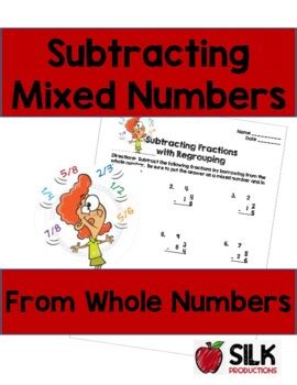 Subtracting Mixed Numbers From Whole Numbers By Silk Productions