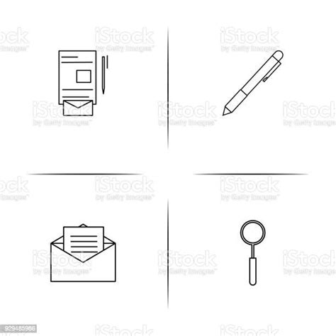 크리에이 티브 프로세스 및 디자인 간단한 선형 아이콘 세트입니다 간단한 개요 아이콘 0명에 대한 스톡 벡터 아트 및 기타 이미지 0명 디자인 벡터 Istock