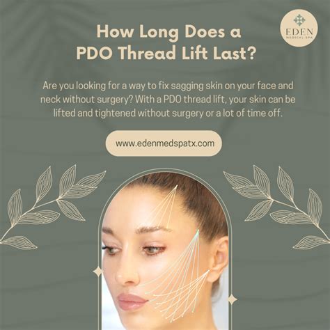 How Long Does A Pdo Thread Lift Last Eden Med Spa