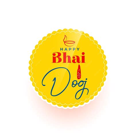 Fond De Célébration Joyeux Bhai Dooj Pour Vecteur Damour Et De Soins