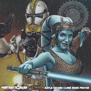 Aayla Secura And The Th Star Corps X Poster Print Original Star Wars The Clone Wars