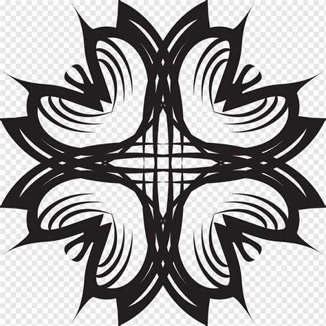 Tribal Flower Shape Png Pngwing