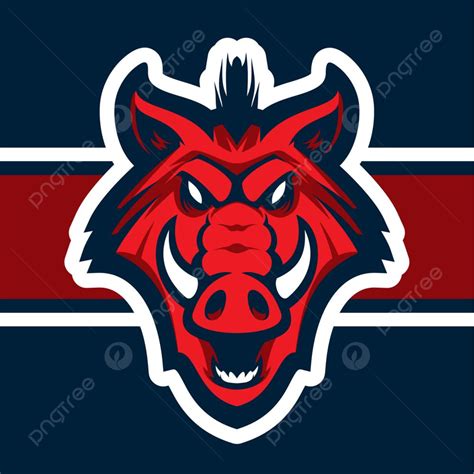Wild Hog Or Boar Head Mascot Element Angry Mad Png And Vector With