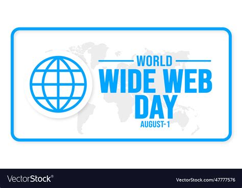 World Wide Web Day Background Template Royalty Free Vector