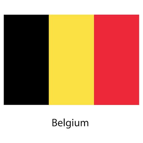 Premium Vector Flag Of The Country Belgium Vector Illustration