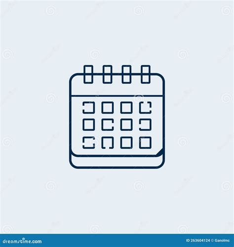 Calendar Icon Vector For Web Computer And Mobile App Illustration