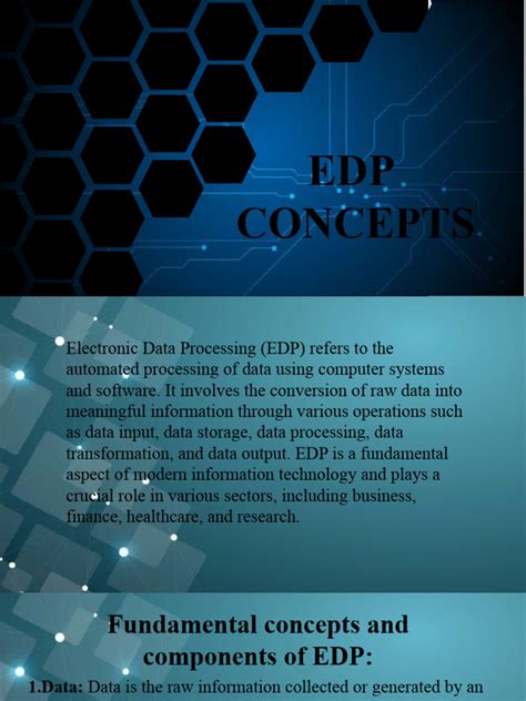Edp Concepts And Types Of Data Pdf Analytics Databases