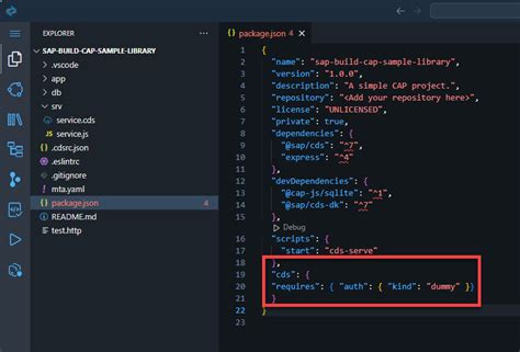Create Simple Cap Service With Nodejs Using The Sap Business