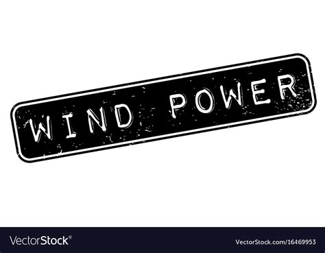 Wind Power Rubber Stamp Royalty Free Vector Image