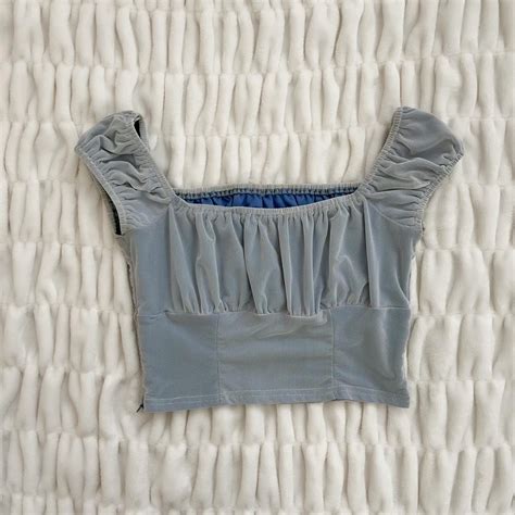 Dollskill Blue Mesh Top ♡ Reason For Selling ♡ Too Depop