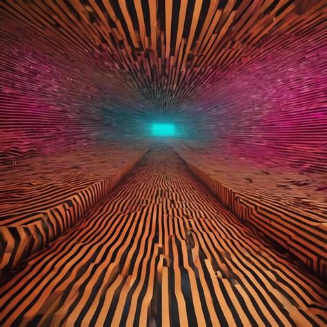 Premium AI Image Realistic Optical Illusion Background Design