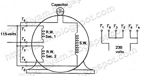 Permanent Split Capacitor Motor Wiring Diagram Motor Winding