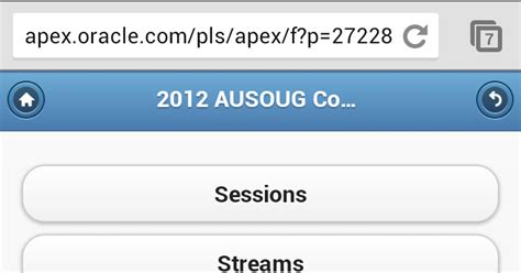 Grassroots Oracle Demo Mobile Apex Application For Ausoug