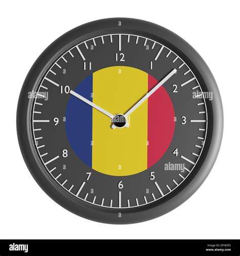 Signs And Symbols Design Element 3d Illustration Wall Clock With The