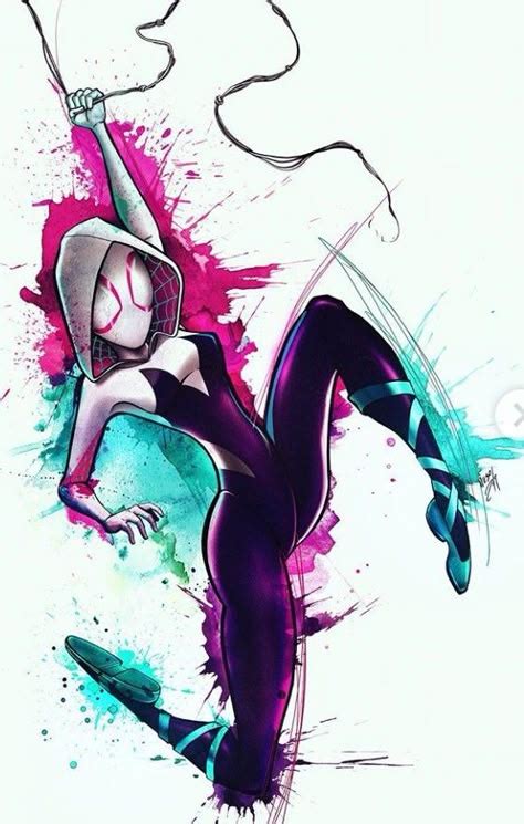Spider Gwen Dibujos marvel Arte de marvel y Chica araña