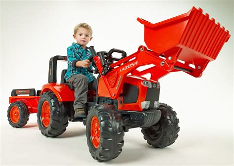 Детский Педальный Трактор с Прицепом Kubota Falk 2060AM на Педалях для ...