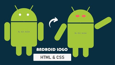 how to create android logo animation using html and css youtube