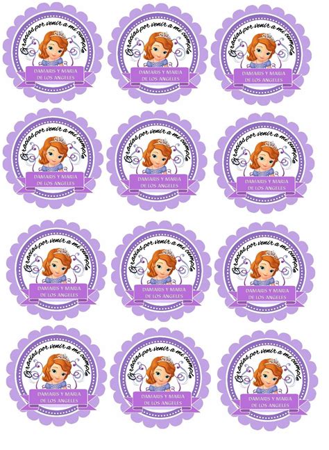 Sticker De La Princesita Sofía Decoracion Princesita Sofia Cumpleaños De Granja Decoracion