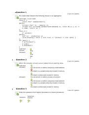 OOP Quiz Answer Docx Question Out Of Points The Relationship Between The Following