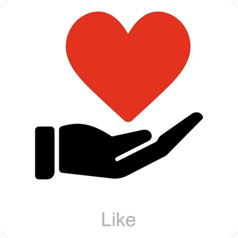 Like And Love Icon Concept 40188946 Vector Art At Vecteezy
